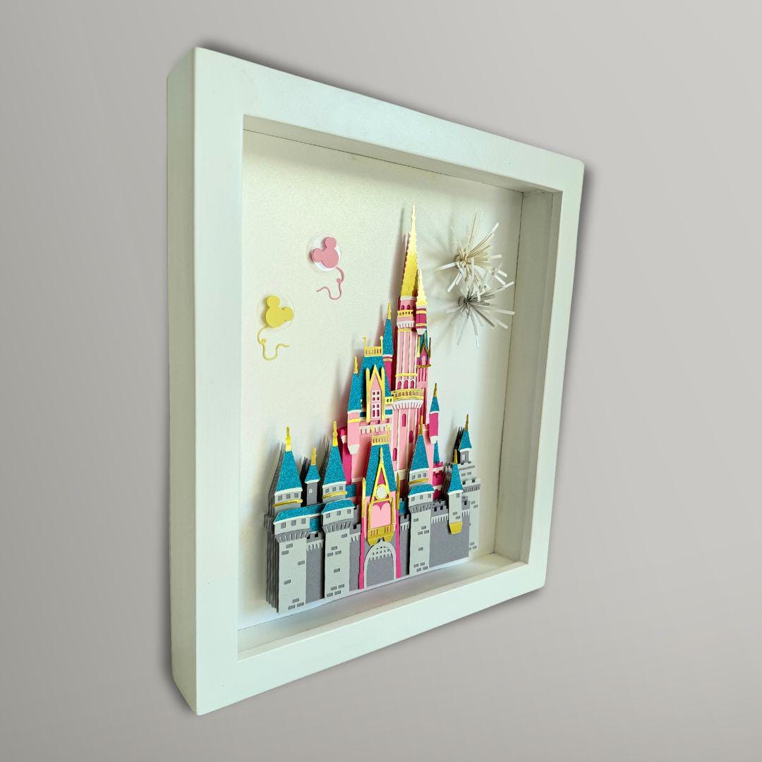 Florida Magical Castle | 3D Shadow Box | Layered Paper Art | Disney ...