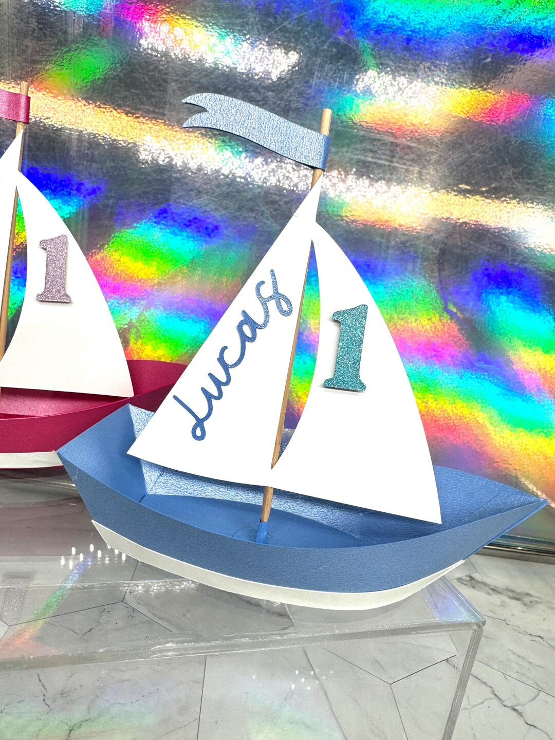 Personalized Nautical Candy Box - Sailboat Party Favor - Ocean Baby ...