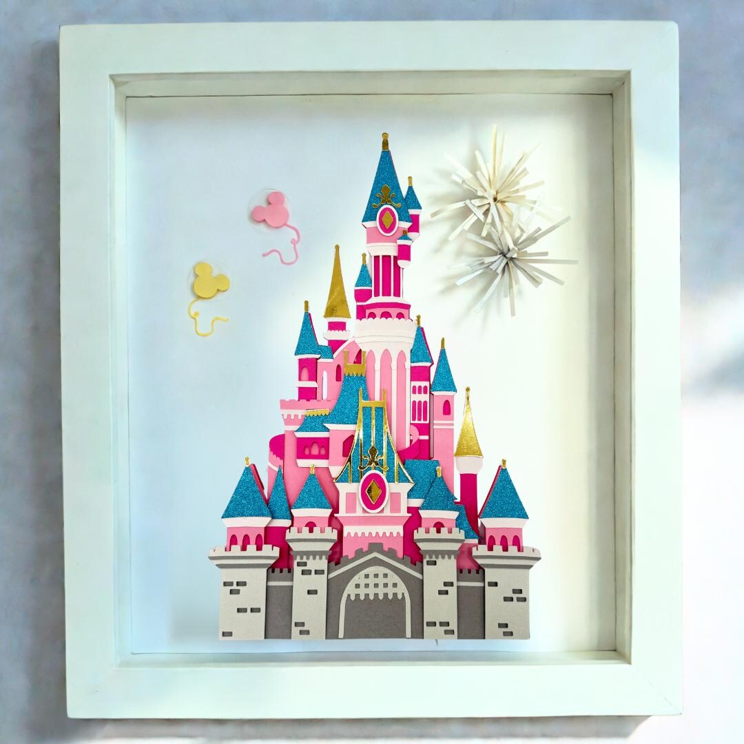 Paris Magical Castle | 3D Shadow Box | Layered Paper Art | Disney ...