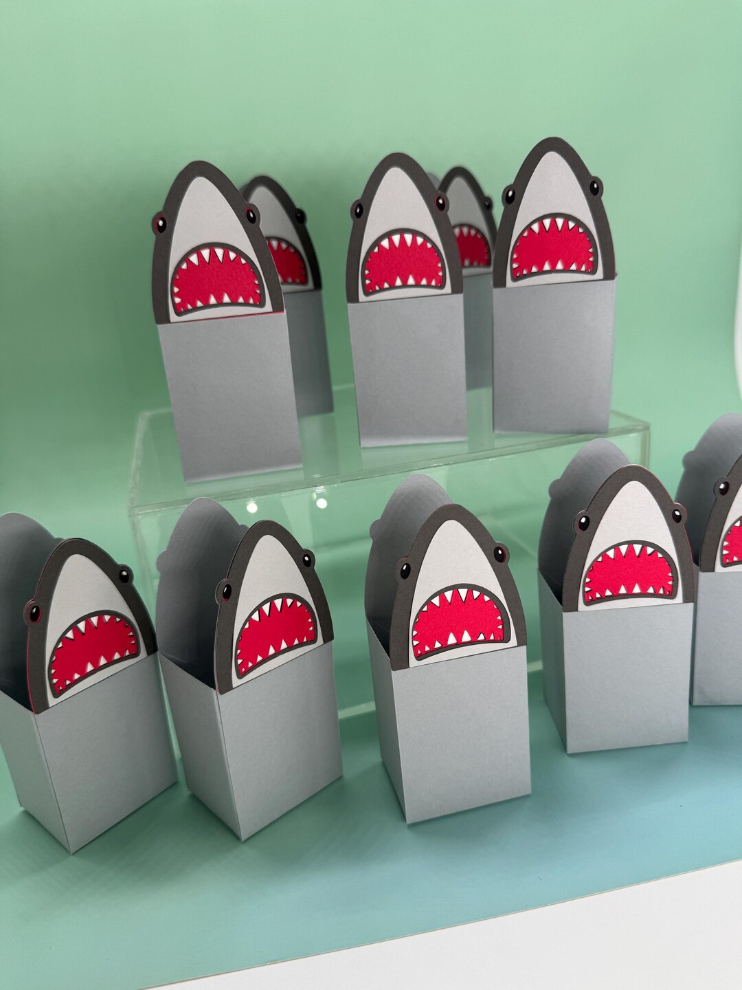 Shark Themed Party Favor Boxes for Kids - Under the Sea Birthday Party ...