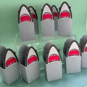 Shark Themed Party Favor Boxes for Kids - Under the Sea Birthday Party ...