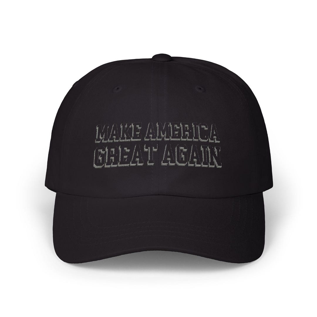 Trump Hats Embroidered Dark MAGA Caps Black MAGA Hat Trump Cap Men Make ...