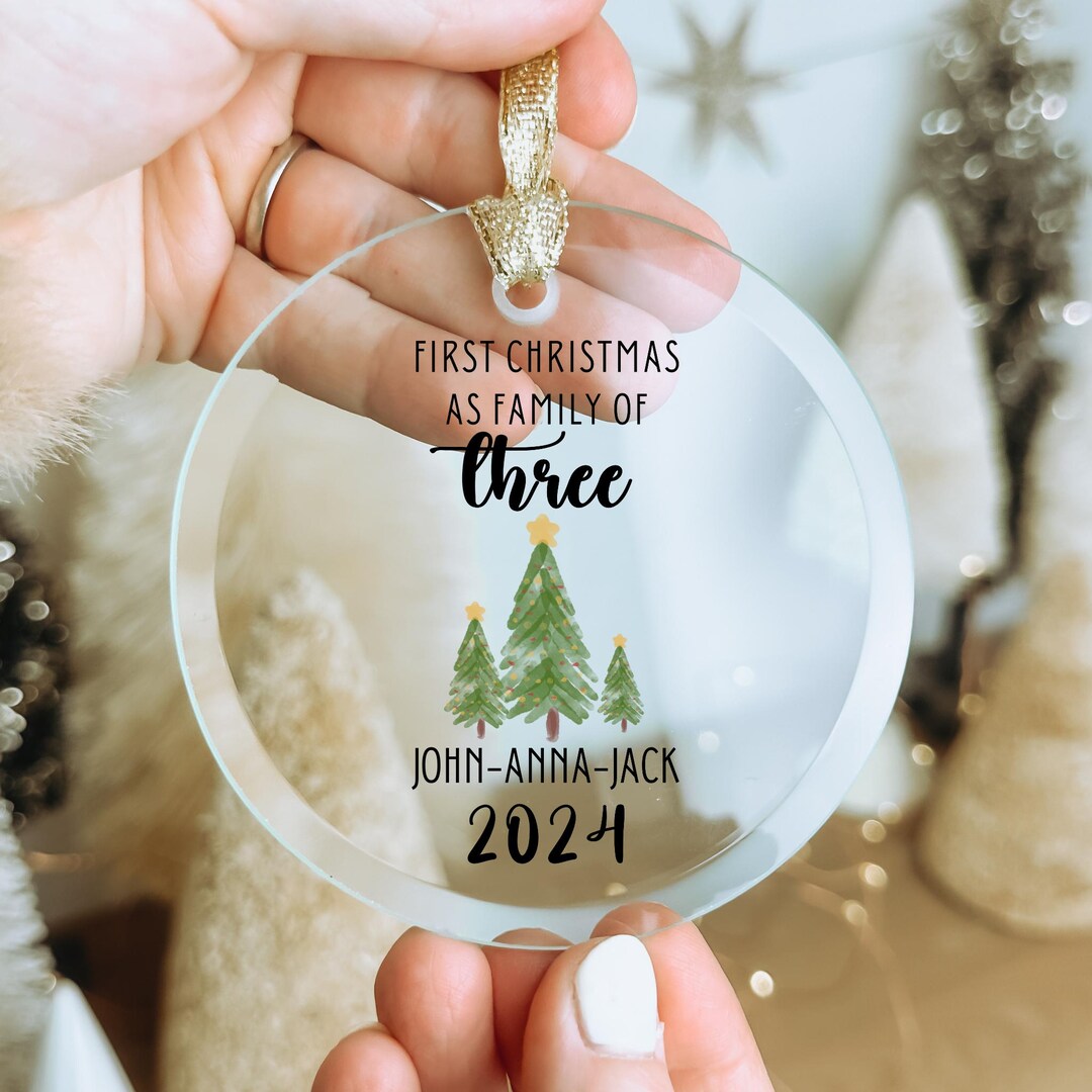 Personalized First Christmas as Family Ornament Custom First Christmas ...