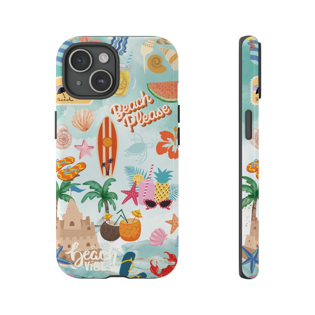 Ocean Inspired Style Collage Phone Case Beach Phone Case Coconut Girl ...
