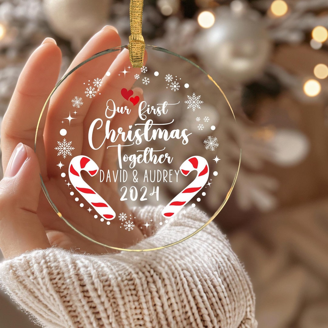 Personalized Couple First Christmas Ornament Custom Our First Christmas ...