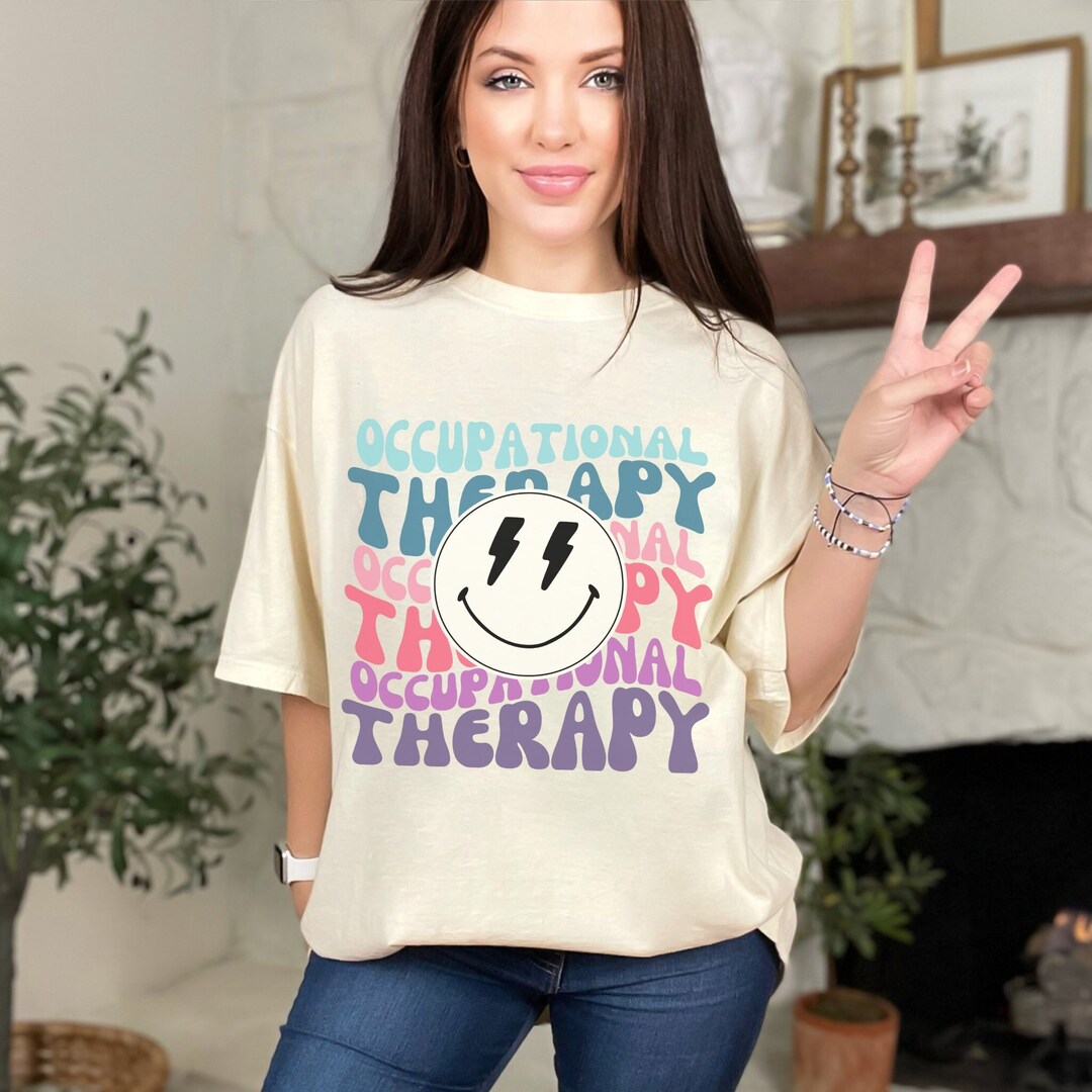Retro Pediatric Occupational Therapy Comfort Colors Shirt Gifts ...