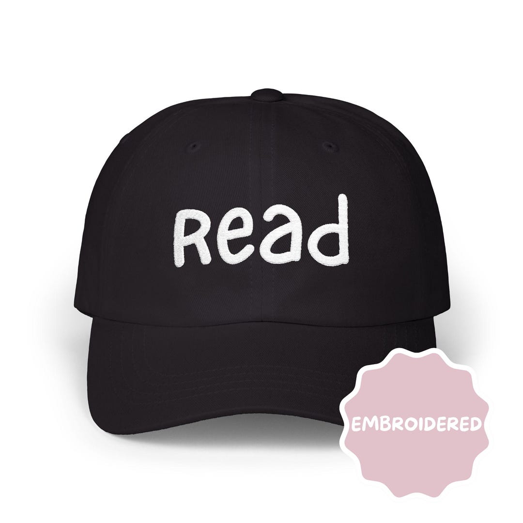 Embroidered Read Hat Booked and Busy Book Lover Hat Reading Hat Book ...