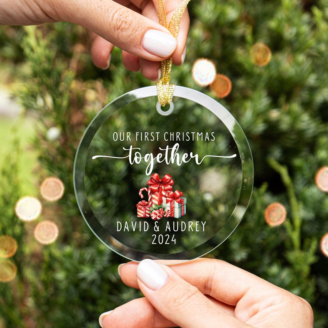 Personalized Couple First Christmas Ornament Custom Our First Christmas ...