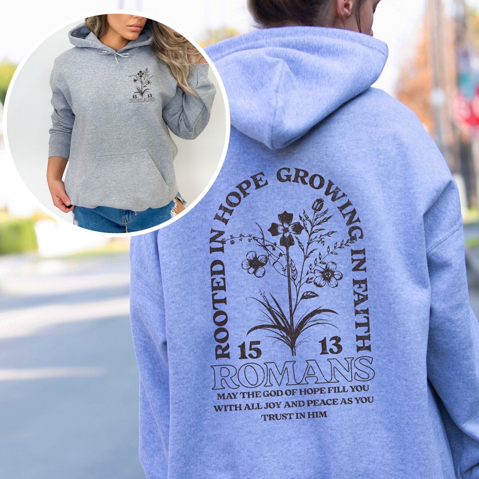 Christian Hoodie Sweatshirt Wildflower Hoodie Christian Merch Christian ...