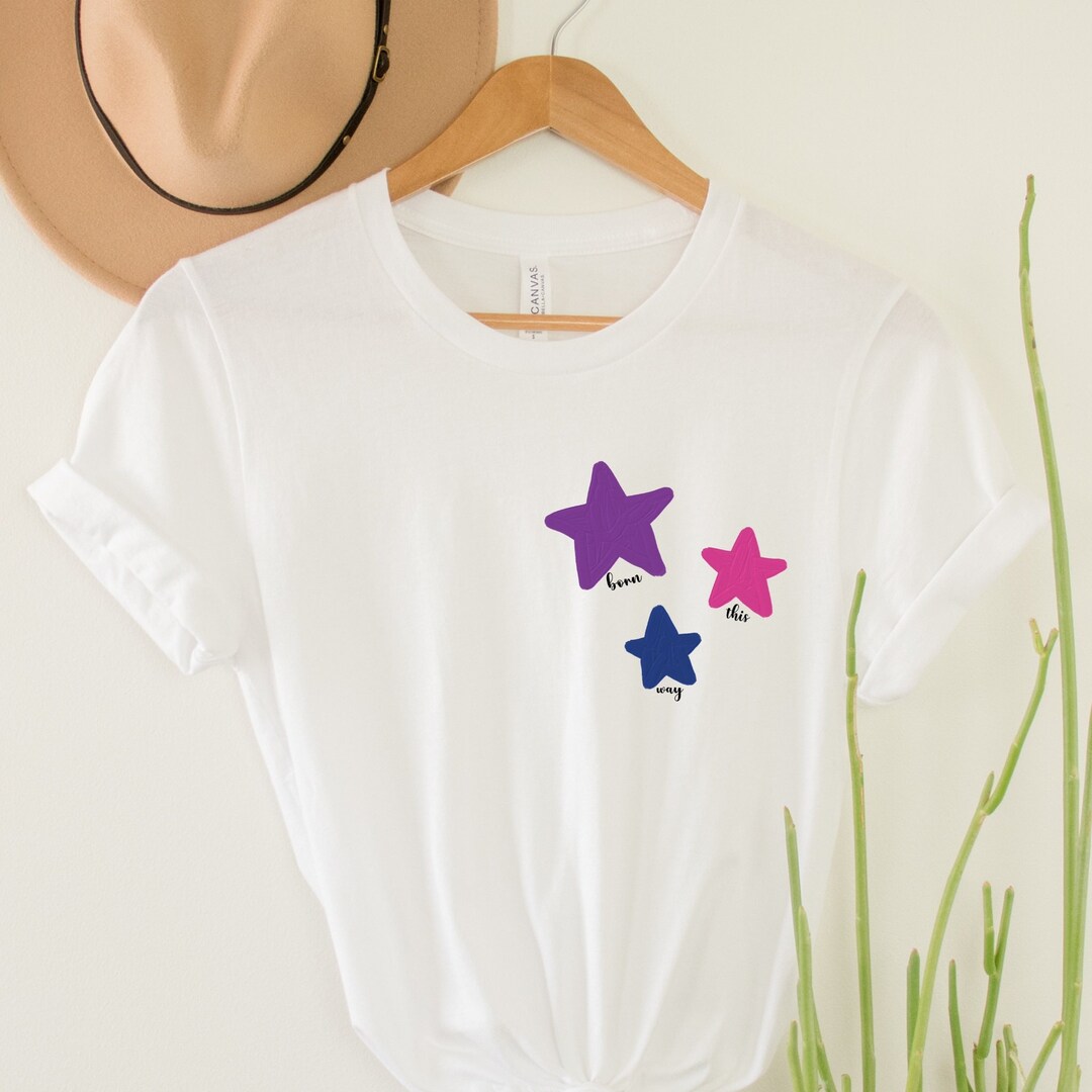 Subtle Bi Pride Shirt Subtle Pride Outfit Bi Flag Unlabeled Pride Ace ...