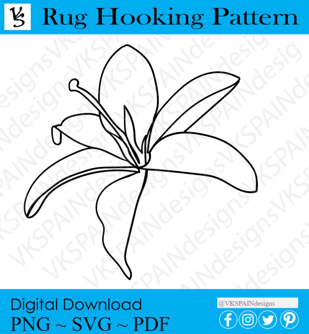 Rug Hooking SVG ~ Rug Hooking Pattern SVG ~ Rug Hooking Supplies ...
