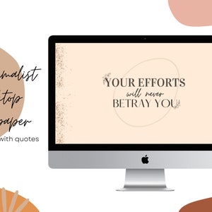 Minimalist Desktop Wallpaper quotes - Etsy