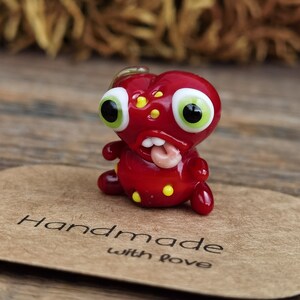 Tiny Monster Miniature, Glass Monster Figurine, Monster Sculpture for ...