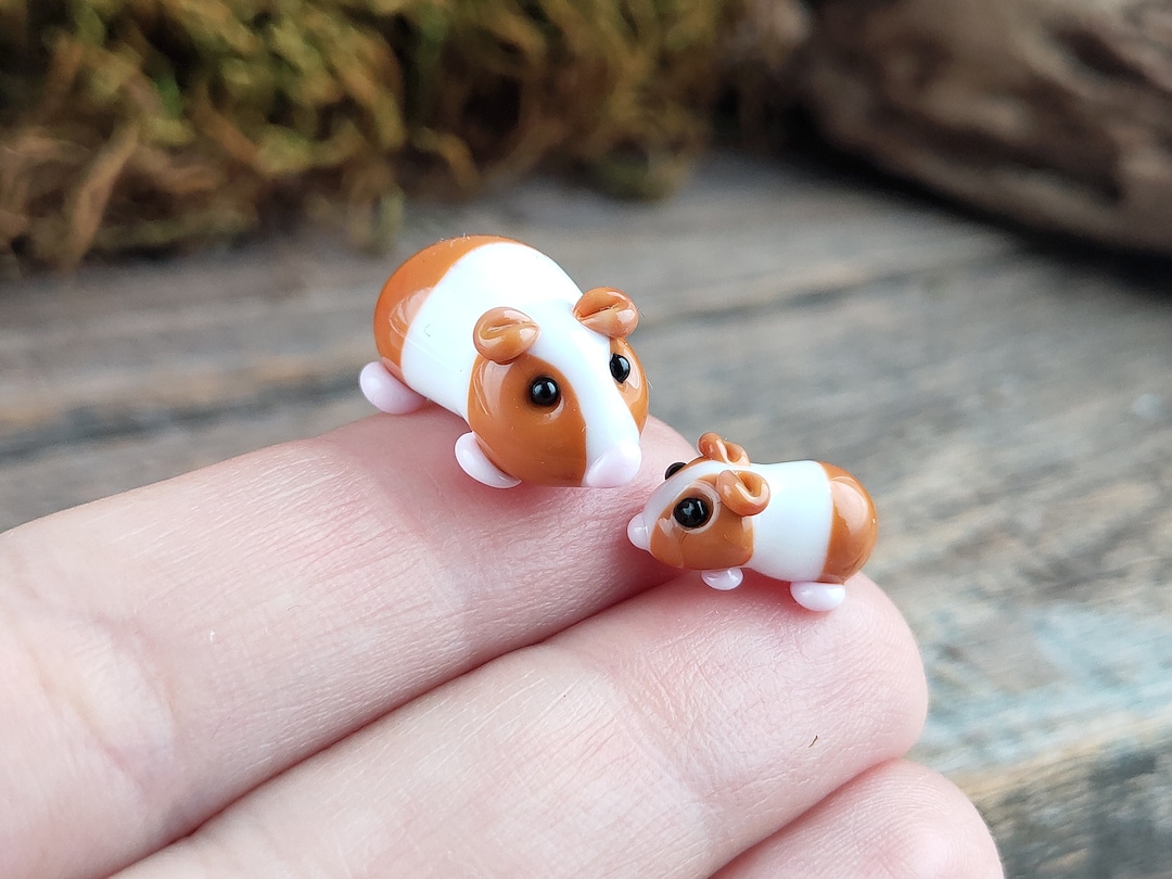 GUINEA PIG Figurine GLASS Figurines Guinea Pig Gifts Pet Guinea Pig Toy ...