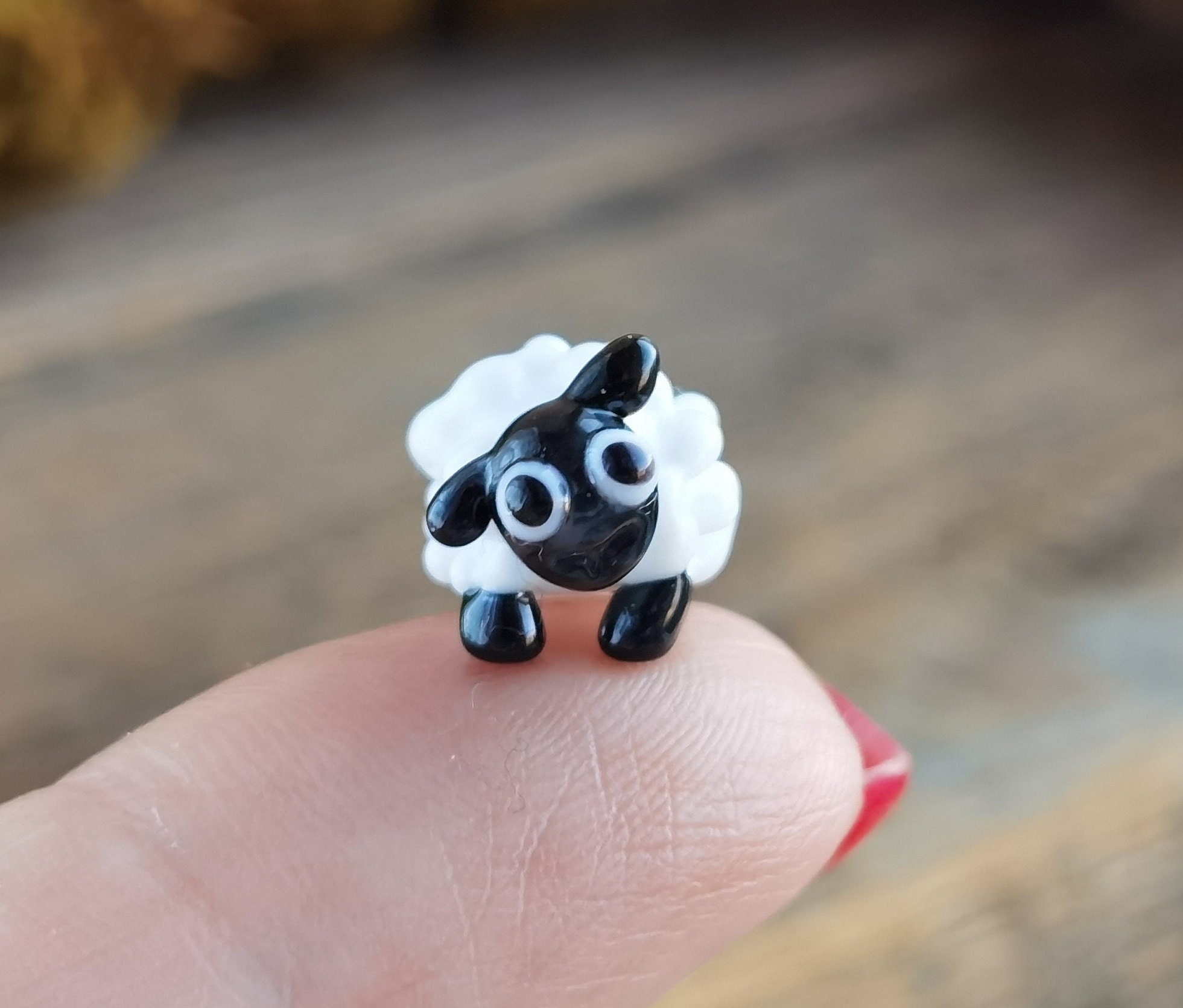 GLASS FIGURINES Sheep Figurine Glass Sheep Miniature Sheep - Etsy Australia
