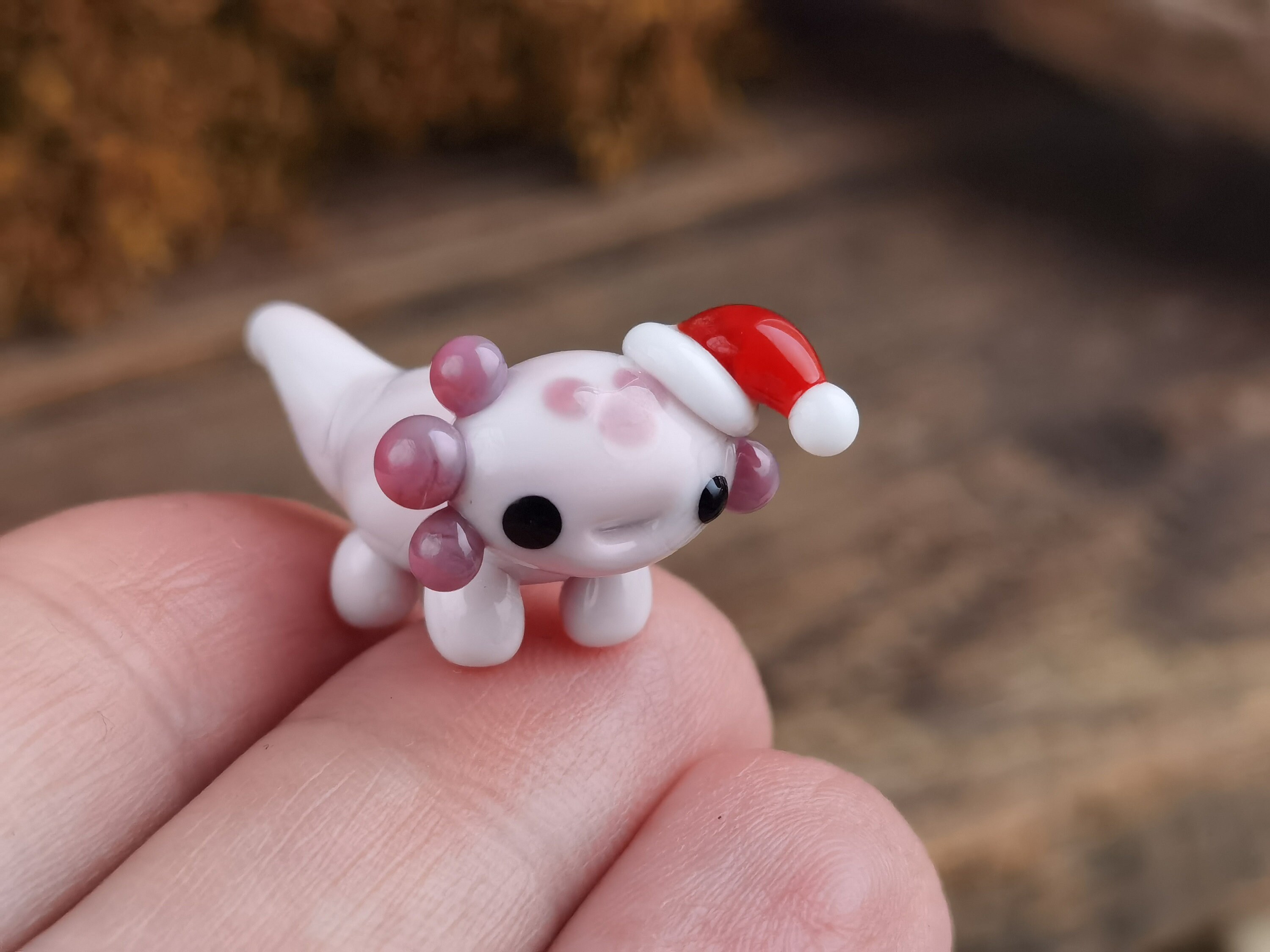 Glass Axolotl Figurine Tiny Axolotl Gifts Miniature Axolotl - Etsy