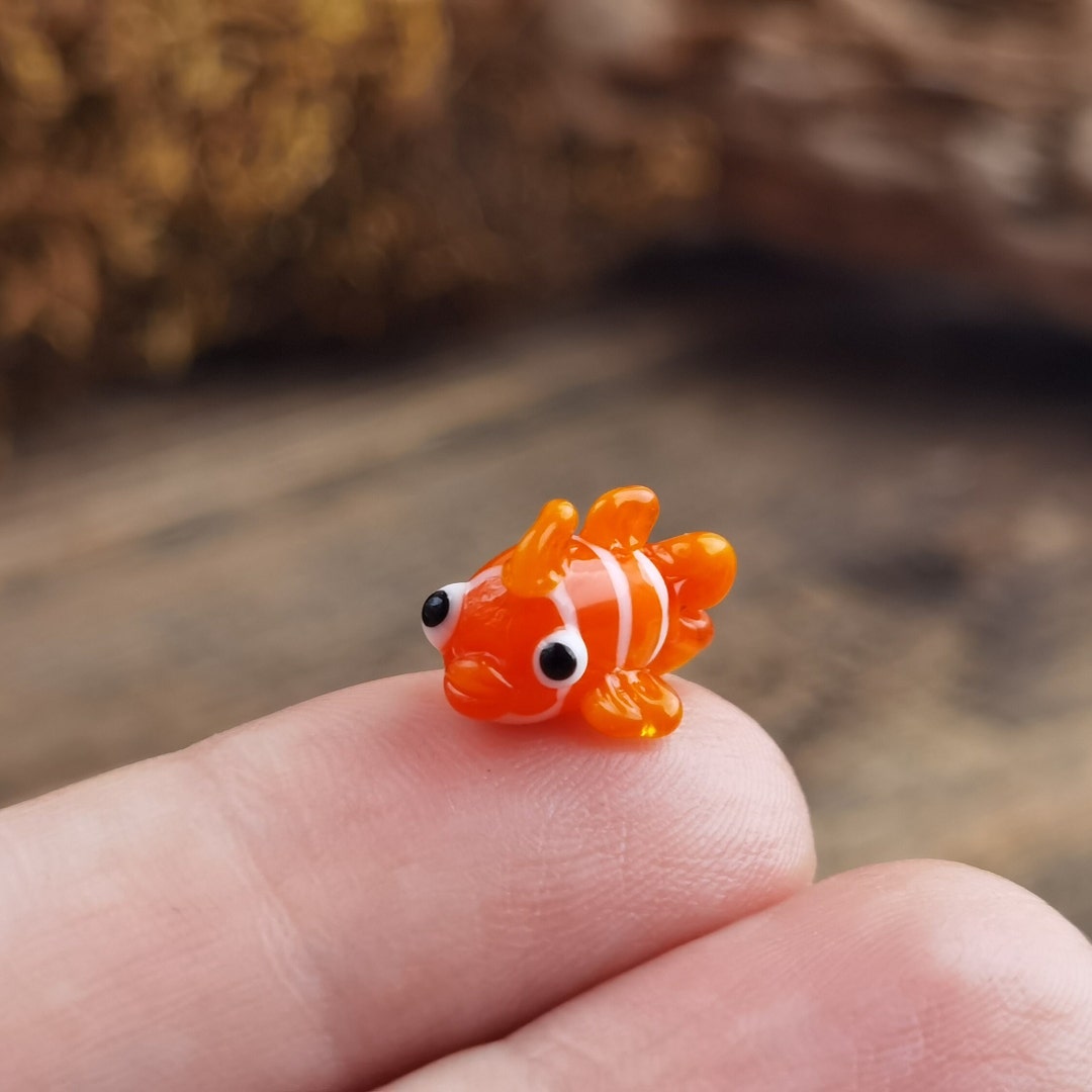 Glass Fish Figurines Tiny Fish Miniature Fish Glass Figurines Tiny ...