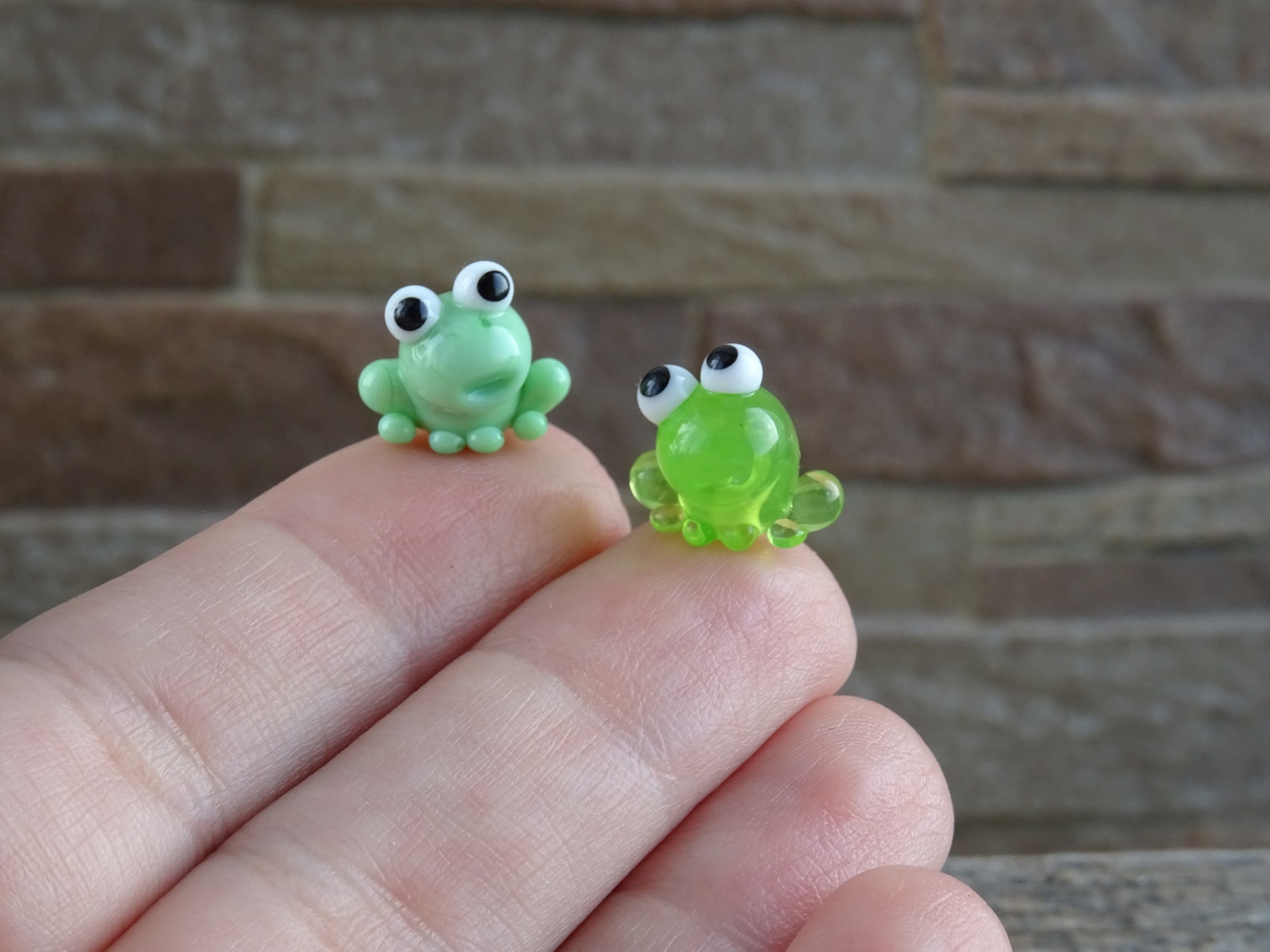 Frog Gifts Frog Figurine Tiny Frog Miniature Mini Glass Frog - Etsy