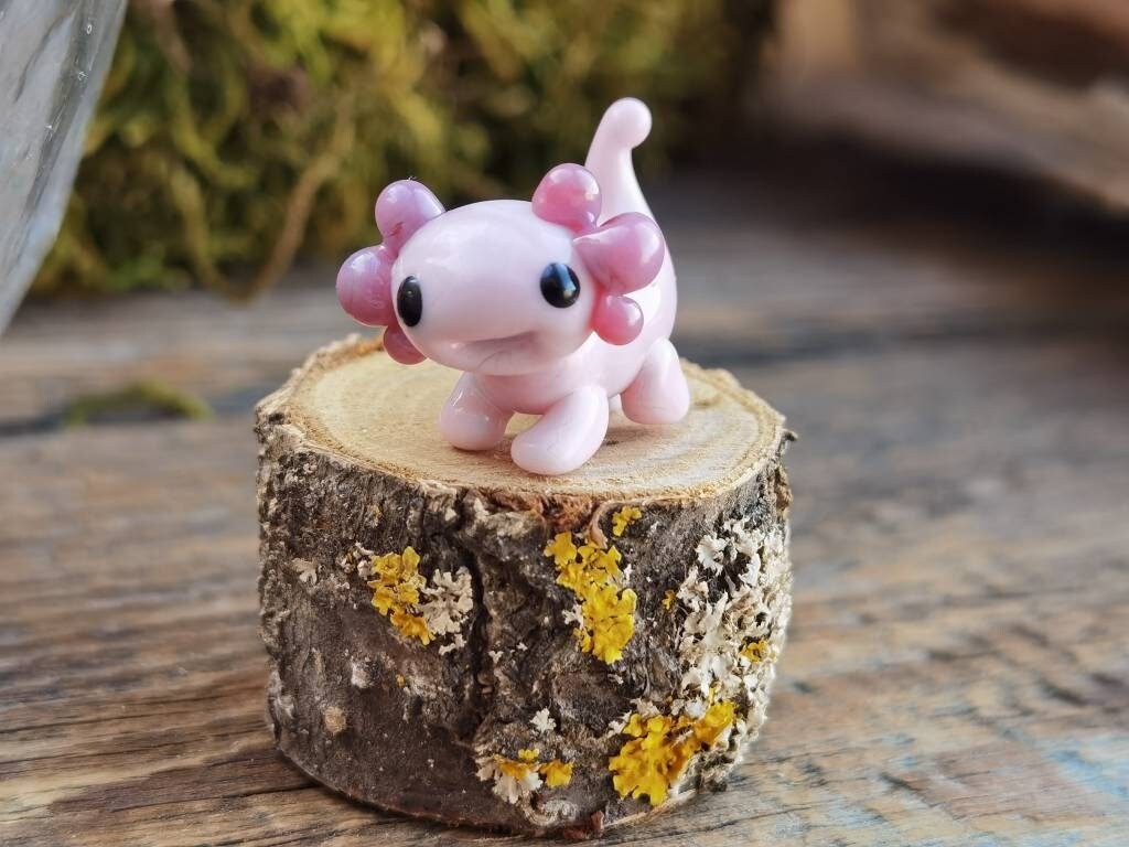 Glass Axolotl Figurine Tiny Axolotl Gifts Miniature Axolotl - Etsy ...