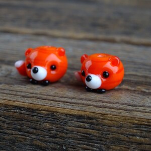 Glass Figurines Tiny Fox Figurine Miniature Fox Sculpture Sleeping Fox ...
