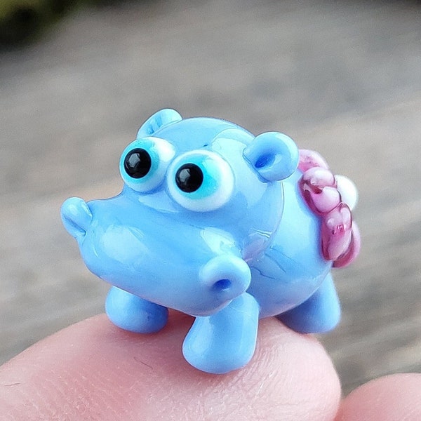 Glass Hippo - Etsy