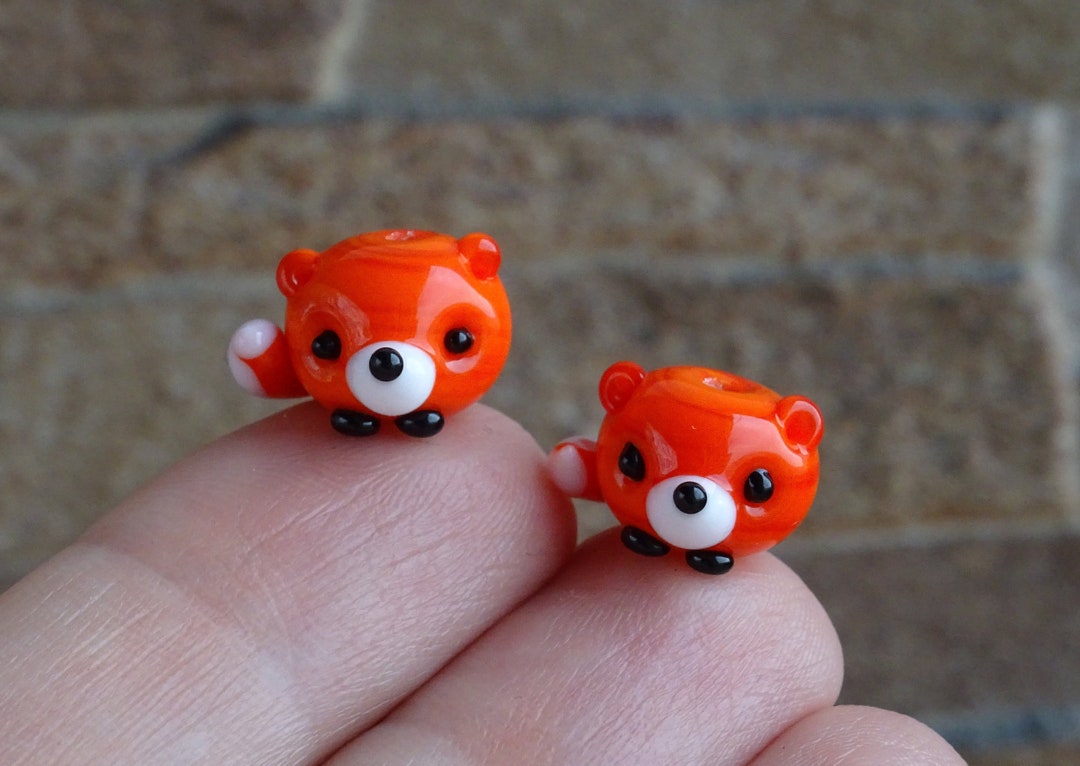 Glass Figurines Tiny Fox Figurine Miniature Fox Sculpture Sleeping Fox ...