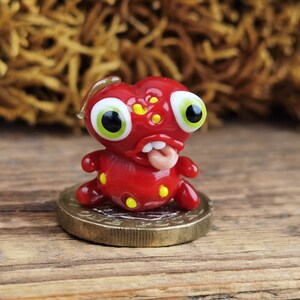 Tiny Monster Miniature, Glass Monster Figurine, Monster Sculpture for ...
