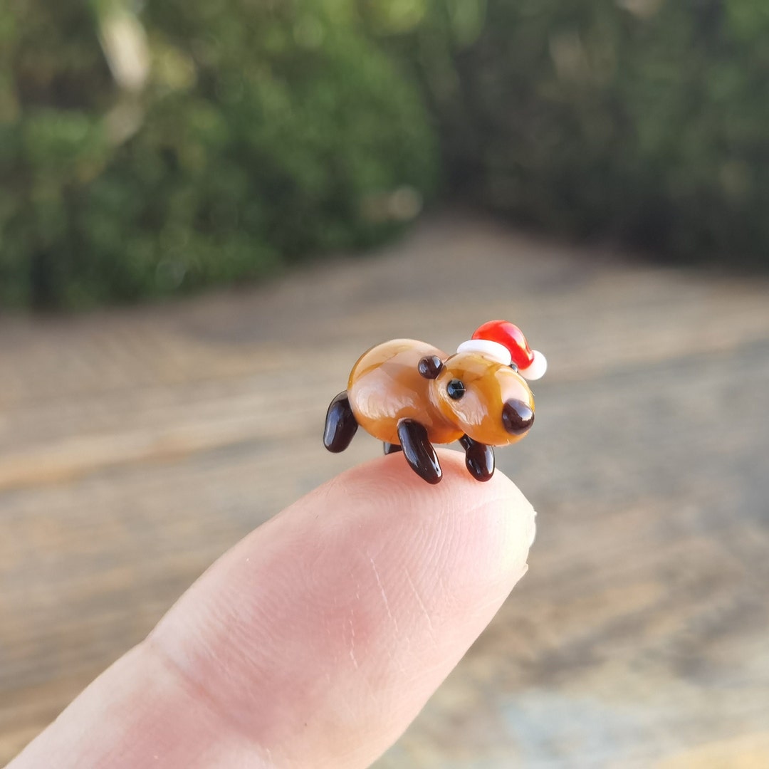 GLASS FIGURINES Capybara Figurine Glass Capybara Miniature - Etsy