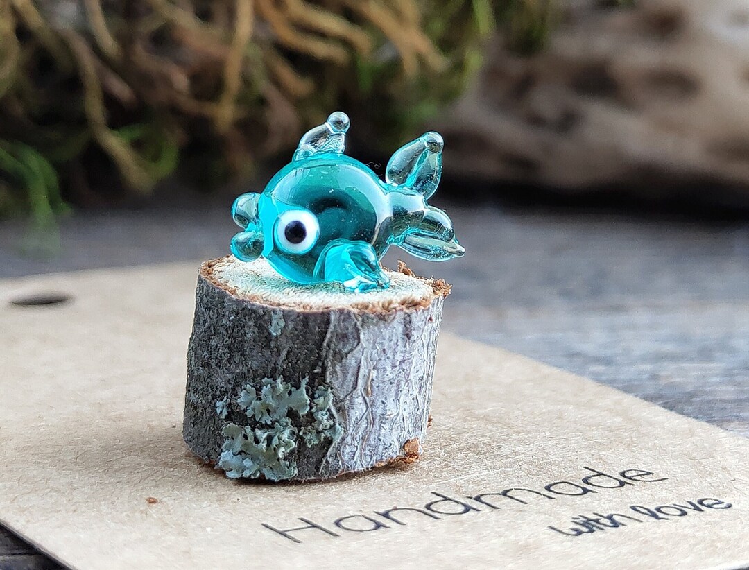 Glass Figurines Glass Fish Figurines Tiny Fish Miniature Fish Tiny ...