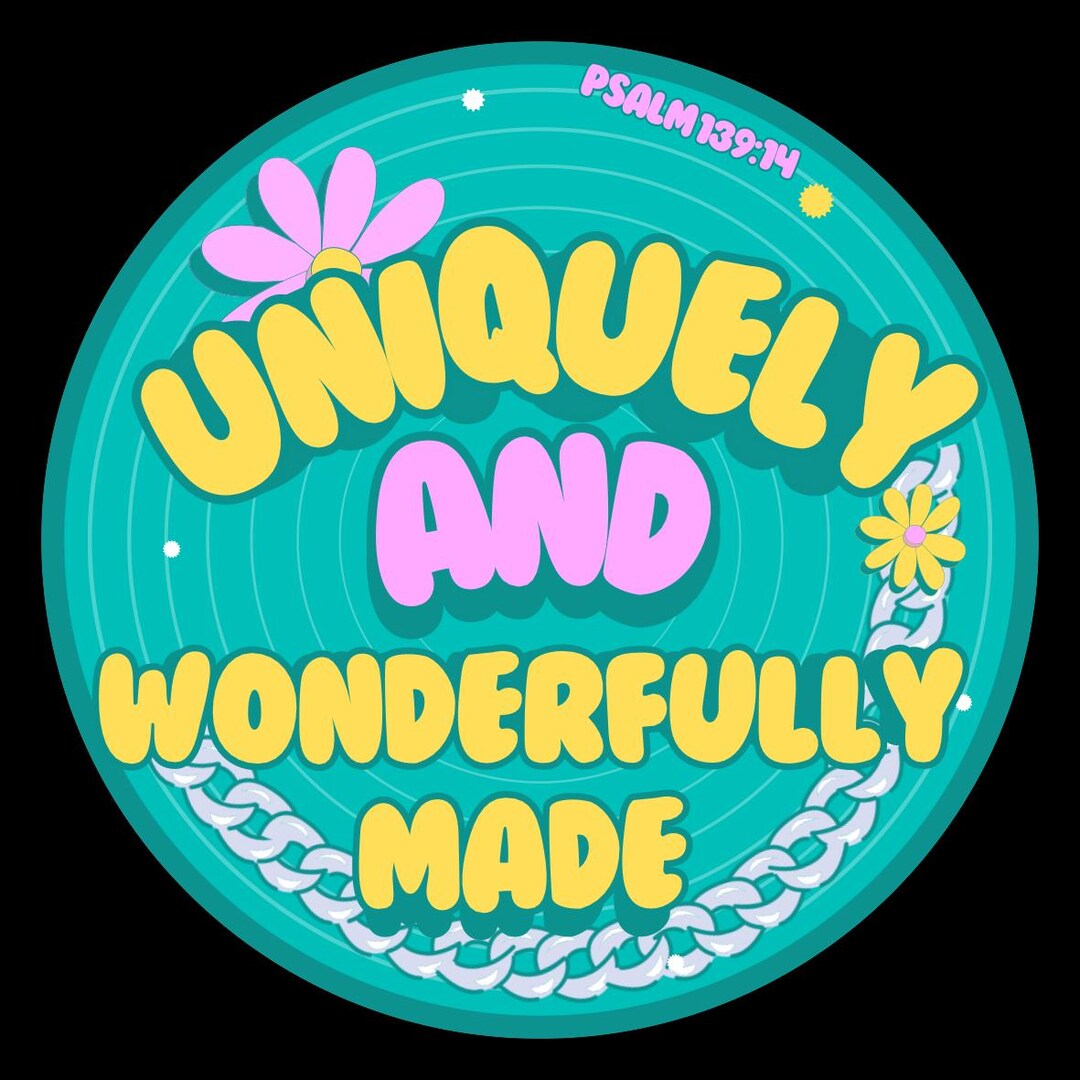 Uniquely and Wonderfully Made Sticker - Etsy