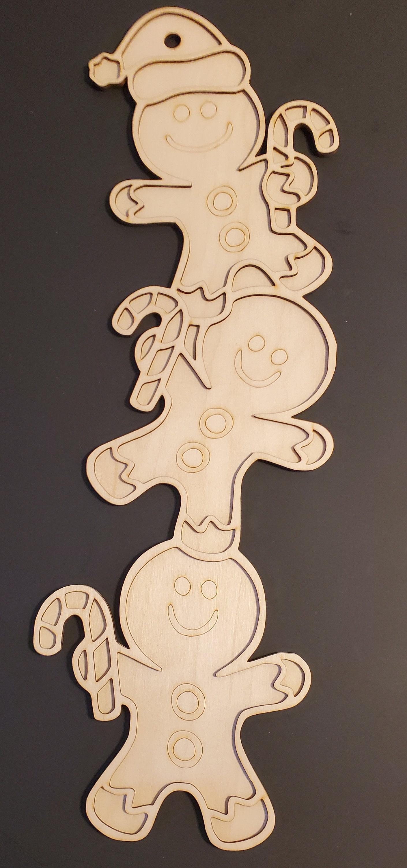 Gingerbread Man Tower Decoration and Plaque - Etsy