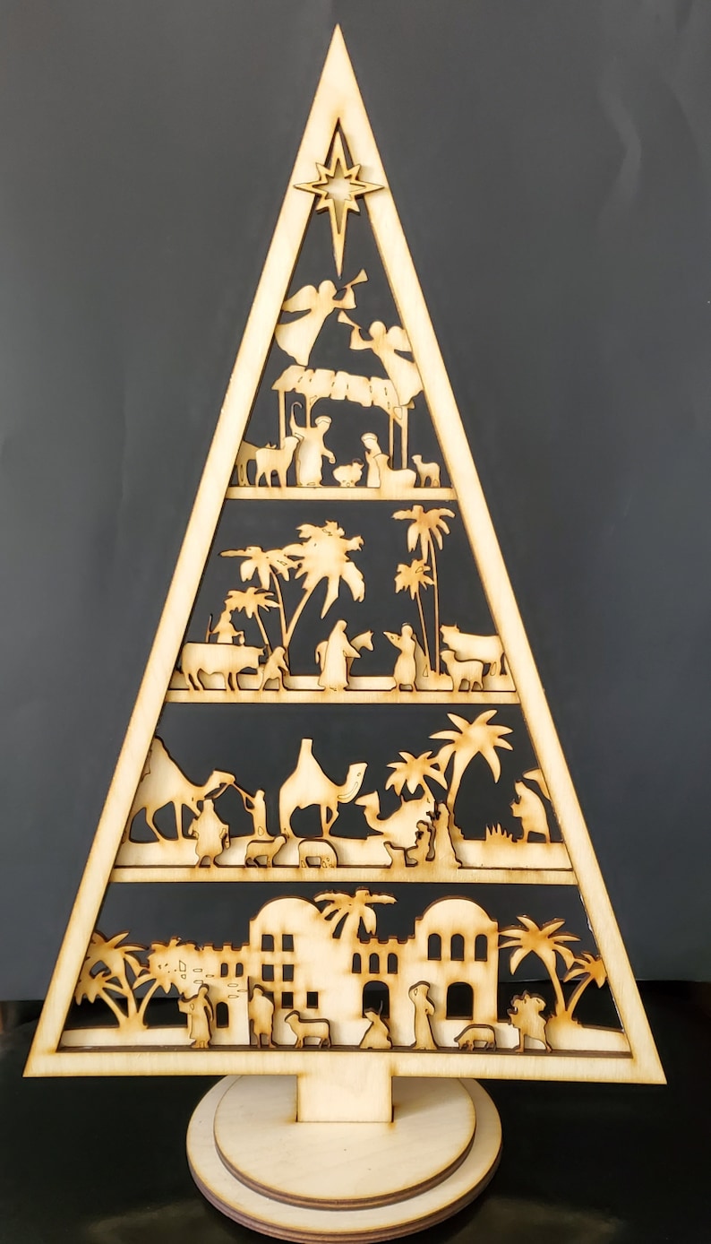 Nativity Tree - Etsy