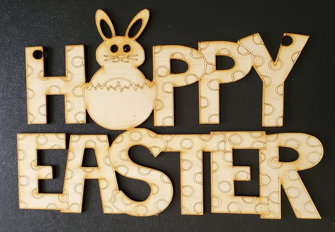 Happy Easter Sign - Etsy