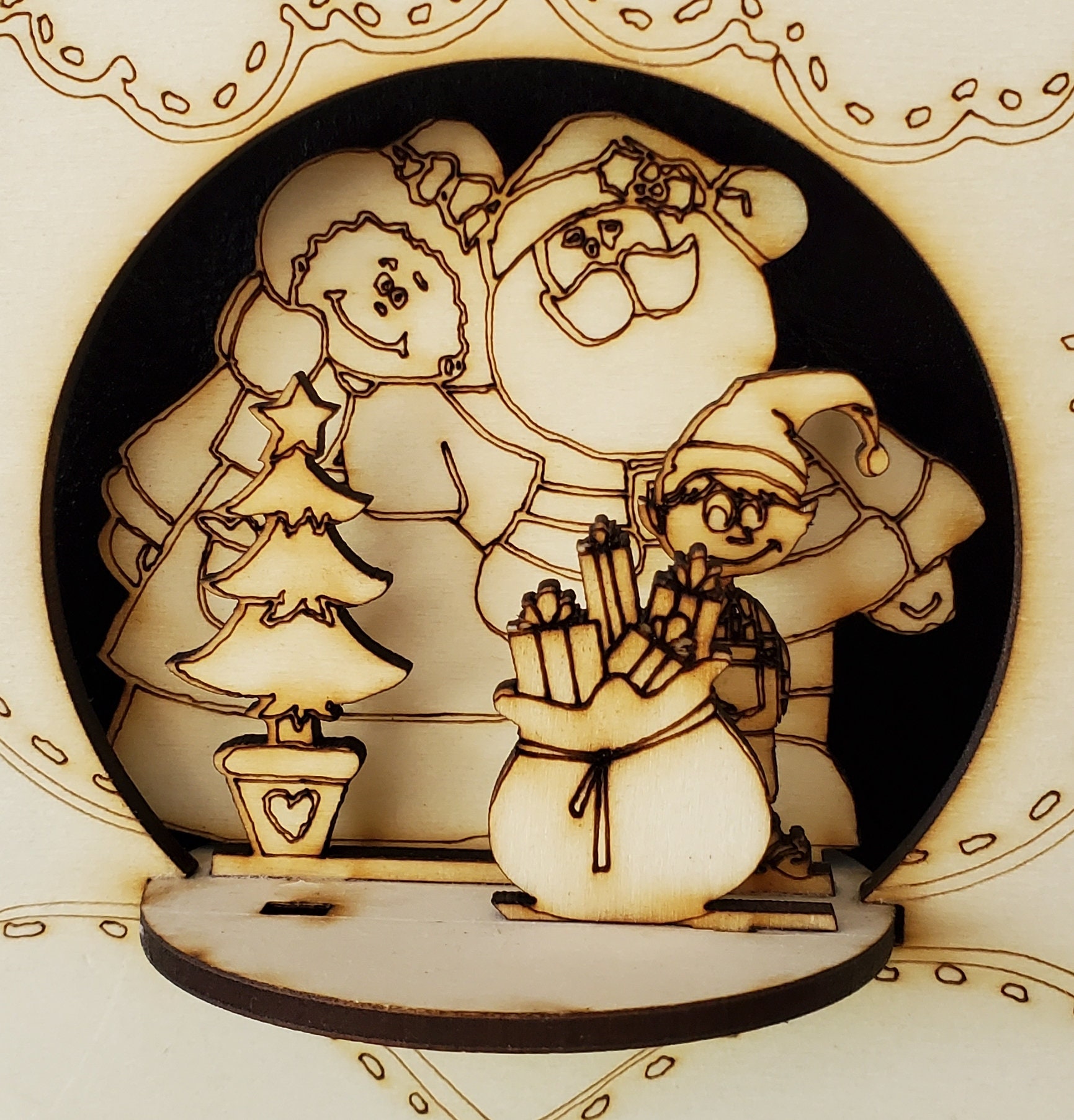 3D Santa Body Decoration - Etsy