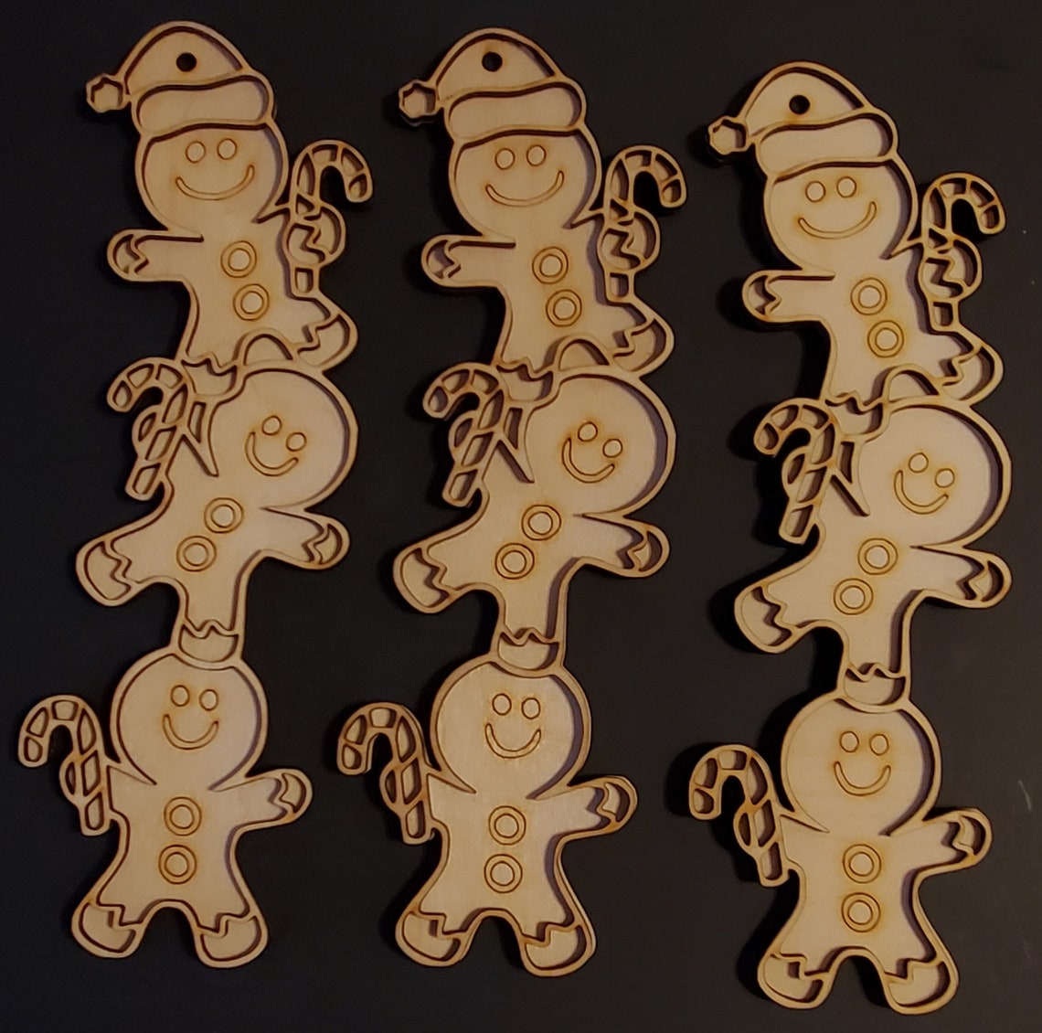 Gingerbread Man Tower Decoration and Plaque - Etsy