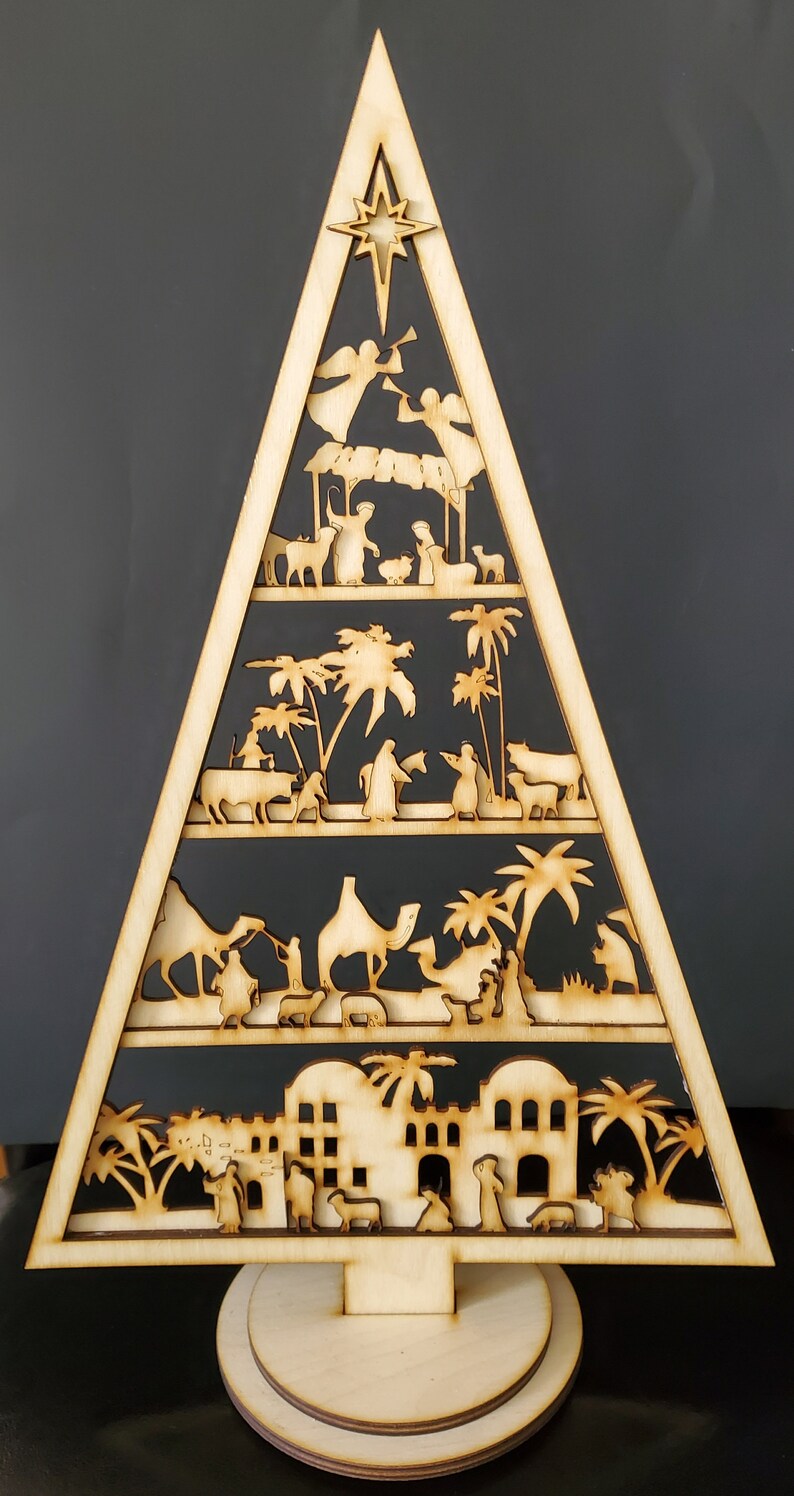 Nativity Tree - Etsy