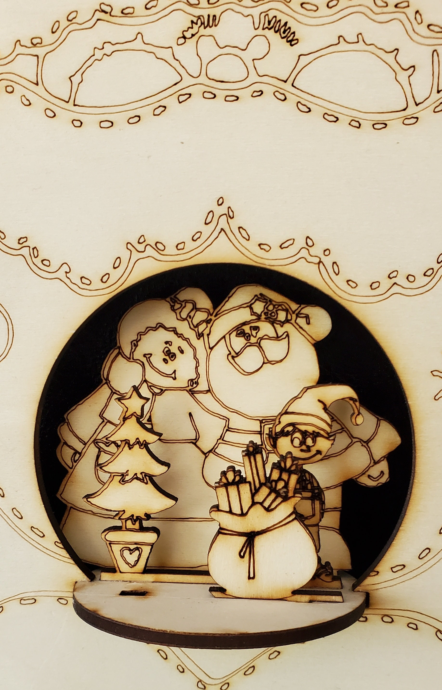 3D Santa Body Decoration - Etsy