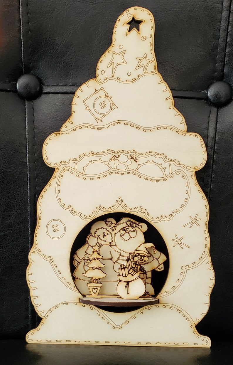 3D Santa Body Decoration - Etsy