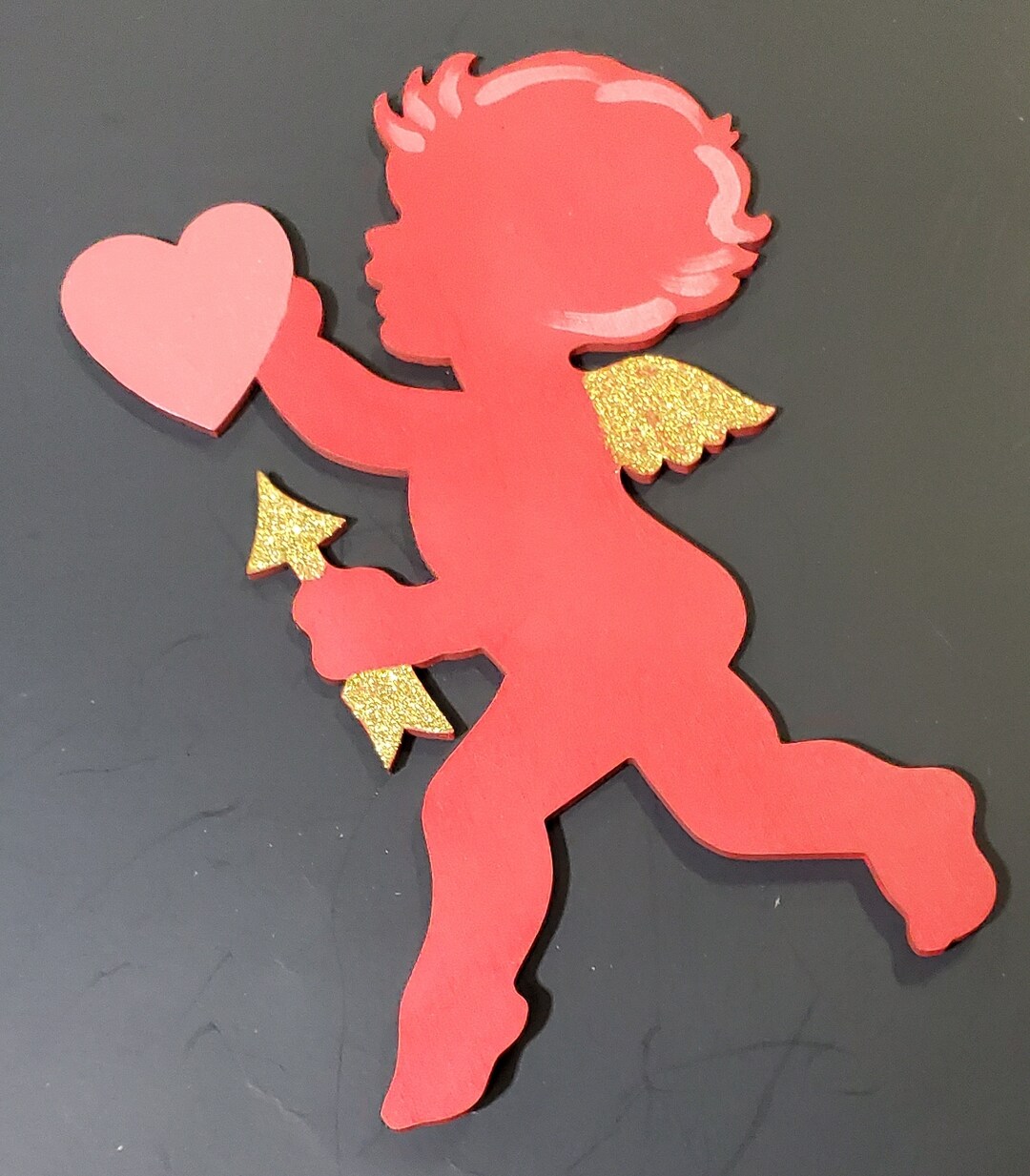 Cupid With Heart and Arrow - Etsy