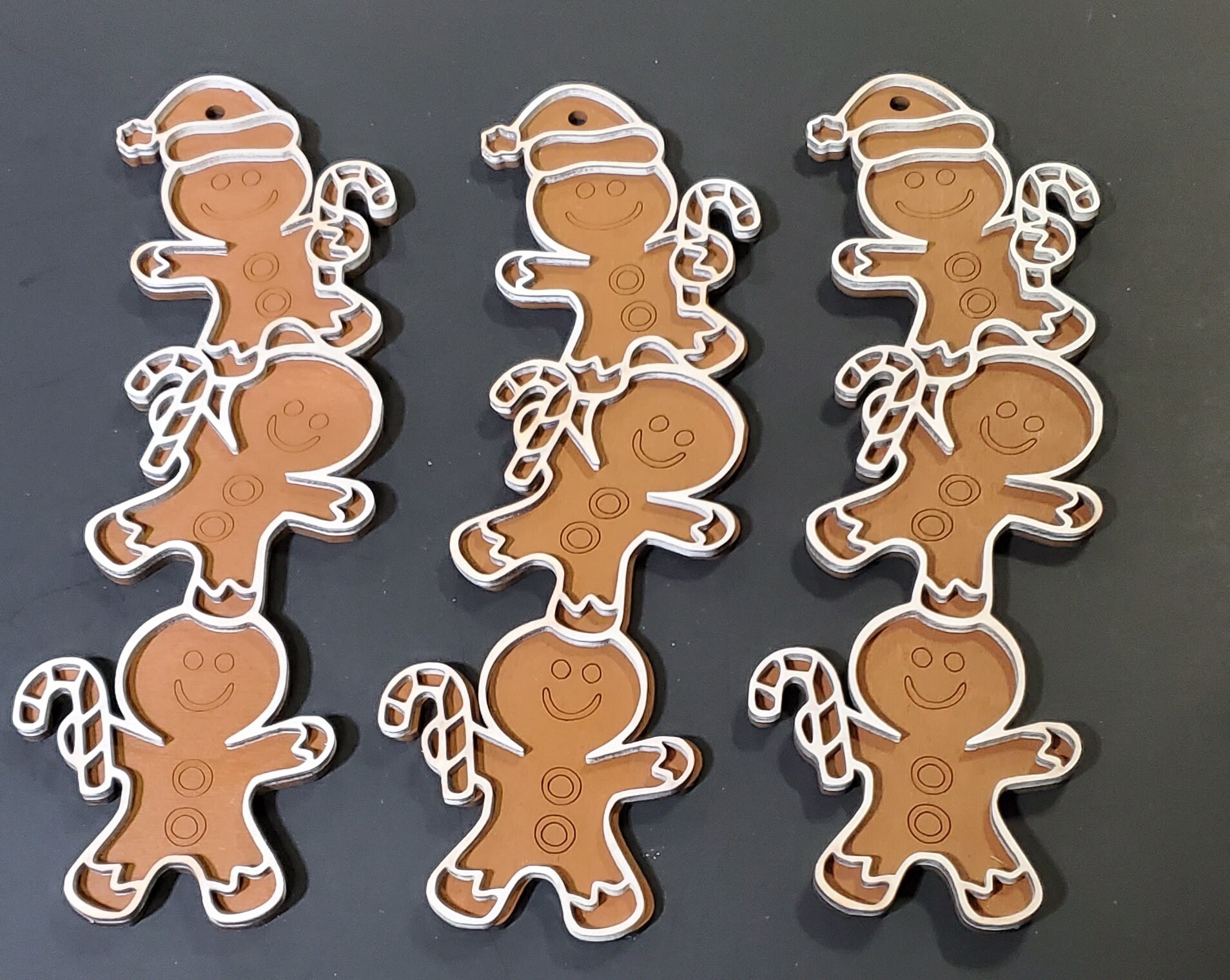 Gingerbread Man Tower Decoration and Plaque - Etsy