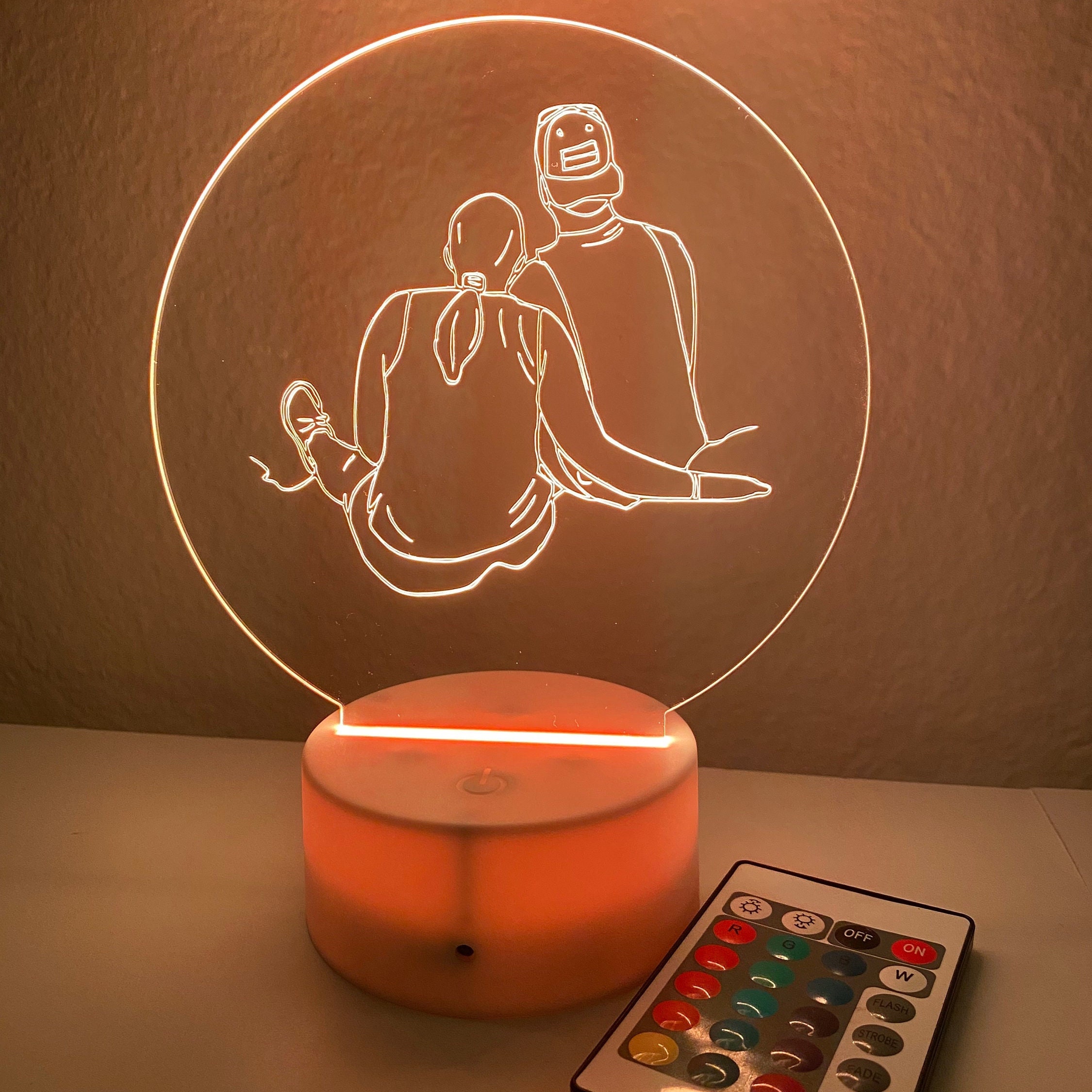 Customizable Engraved LED Acrylic Photo Personalized Acrylic Sign ...