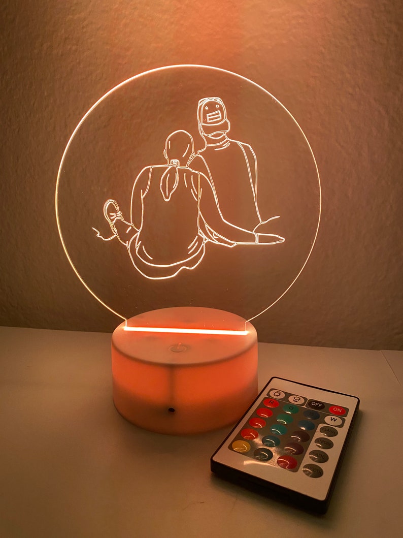 Customizable Engraved LED Acrylic Photo Personalized Acrylic - Etsy