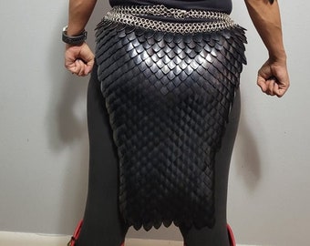 Chainmail & Scale Mail Top With Shoulder Armor Costume - Etsy