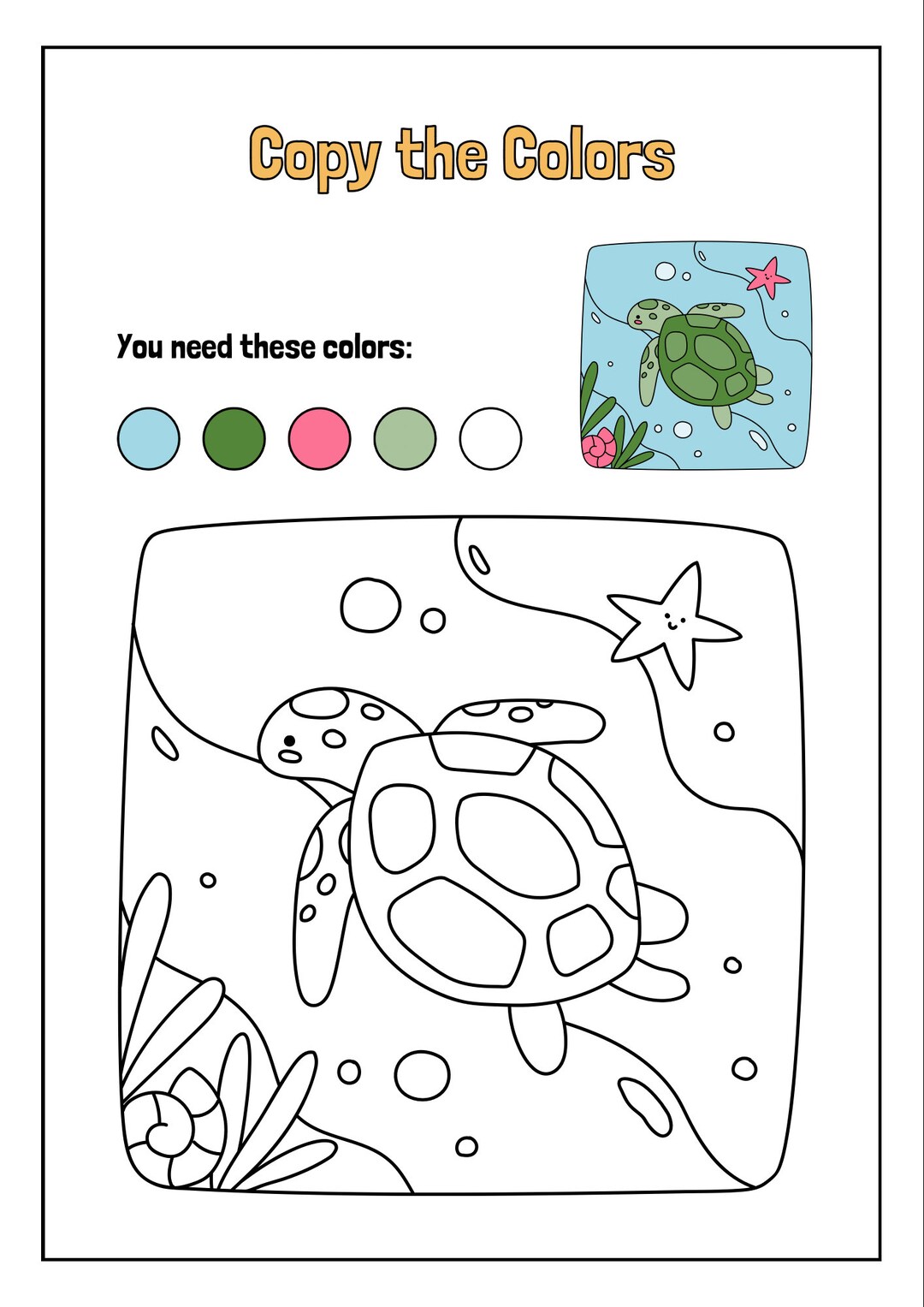 Coloring Pages With Animals | Instant Download | Coloring Pages With ...