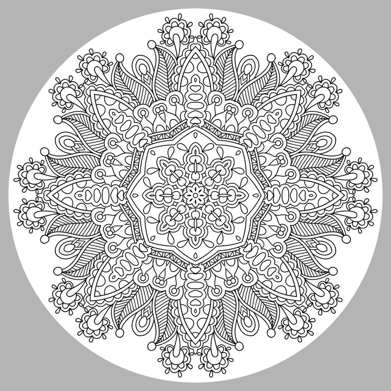 Mandala for Adults - Coloring Pages for Adults - Very Difficult ...