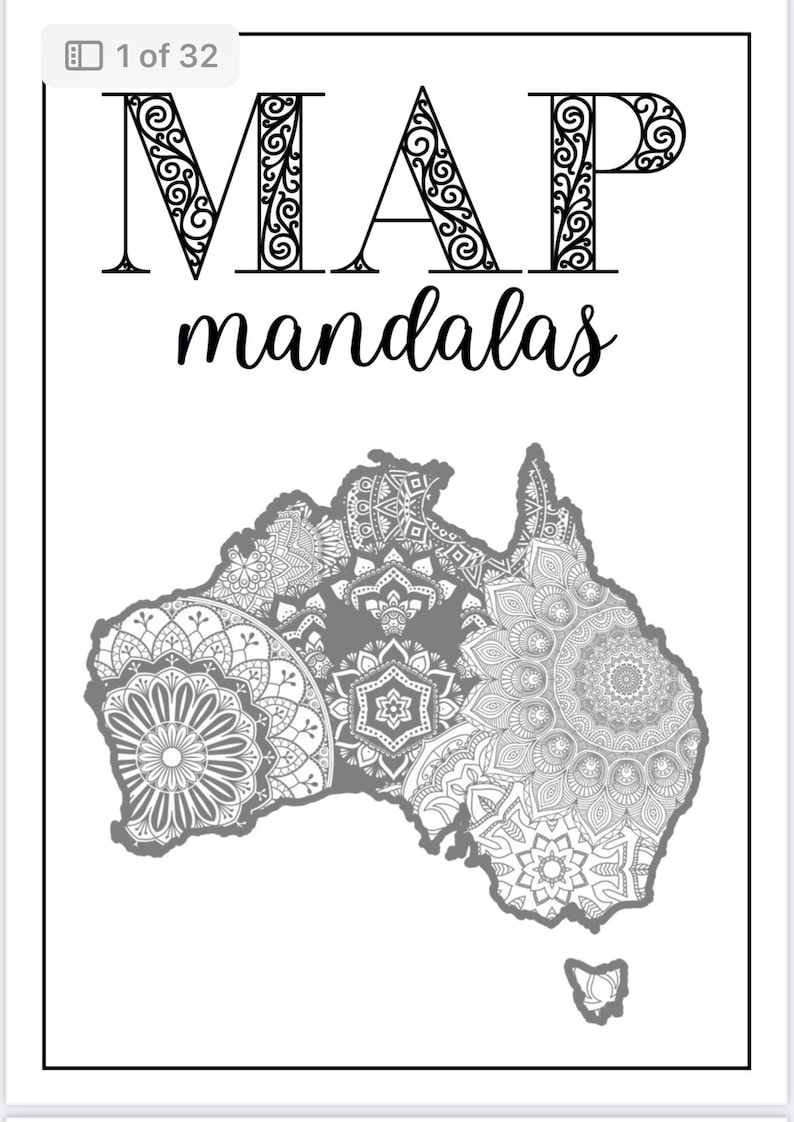 Bundle Mandala Coloring Pages PDF Set | Digital Download | 50 ...