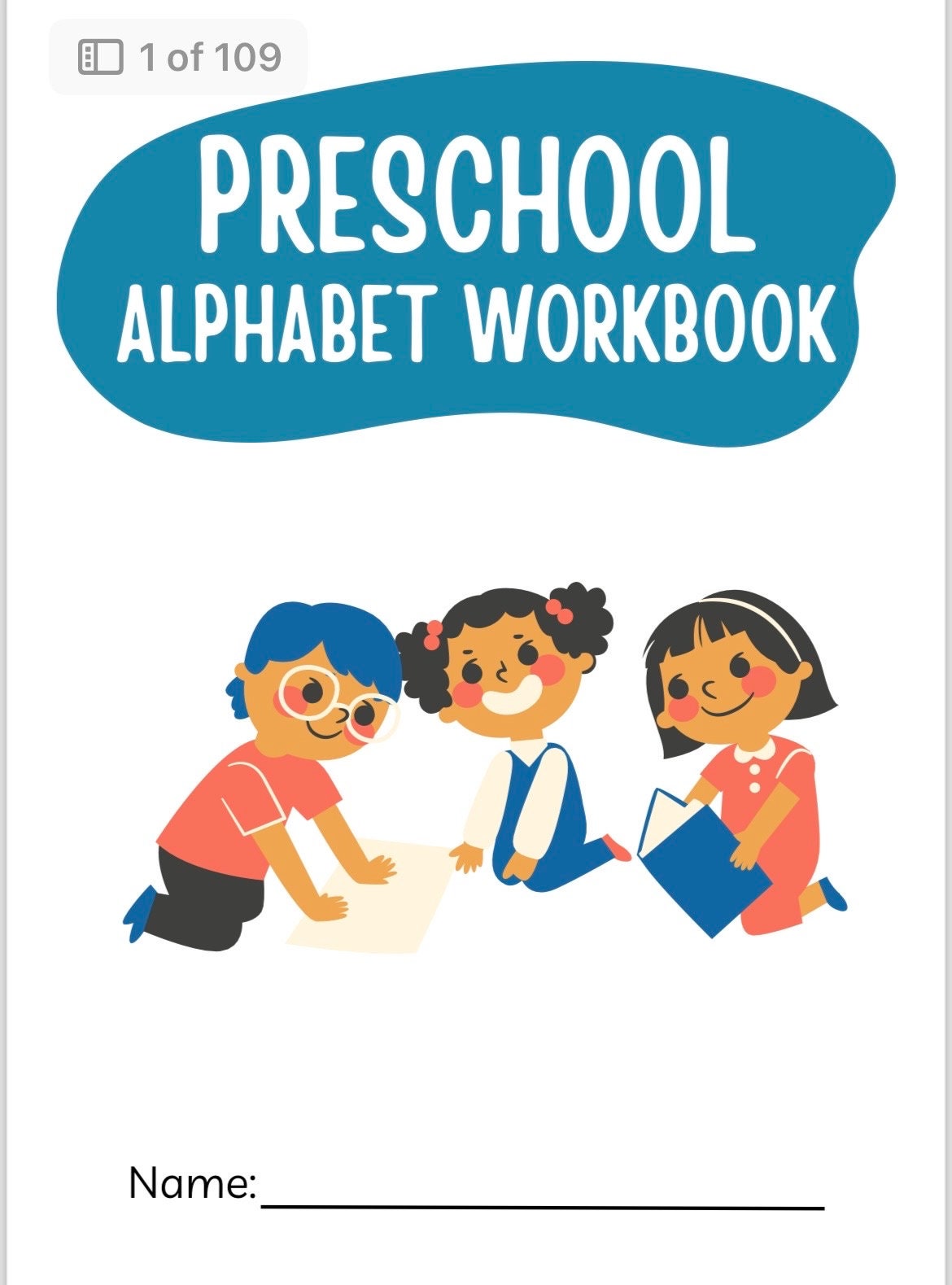PRESCHOOL ALPHABET WORKBOOK Instant Download - Etsy