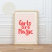 Girls Are Magic - Printable Wall Art - Instant Digital Download - Etsy
