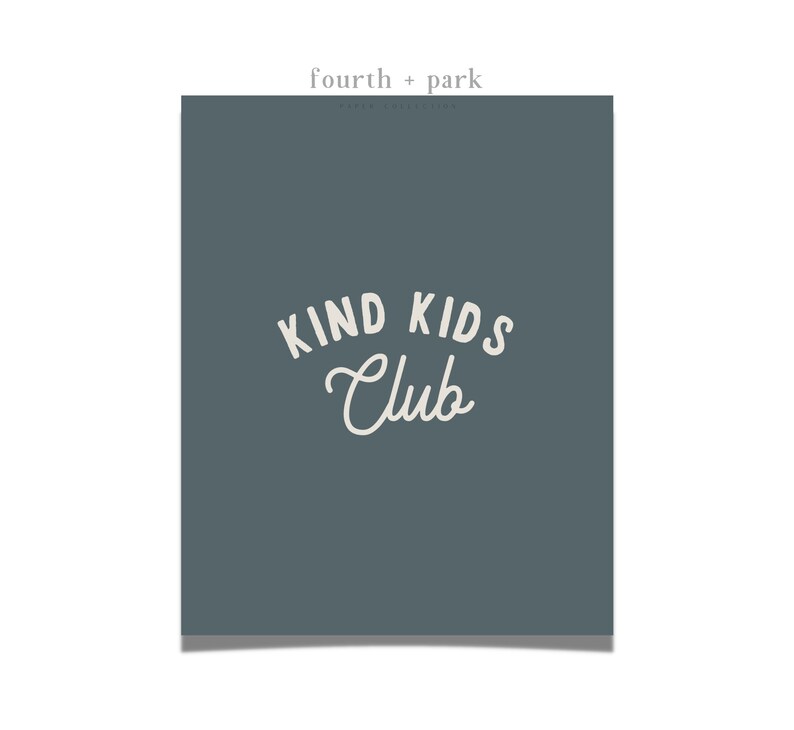 Kind Kids Club - Printable Wall Art - Instant Download - Etsy