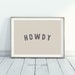 Howdy - Wall Art Print - Instant Digital Download - Etsy